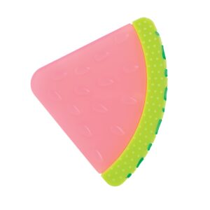 nuby 100% silicone fruit teether, watermelon 3m+