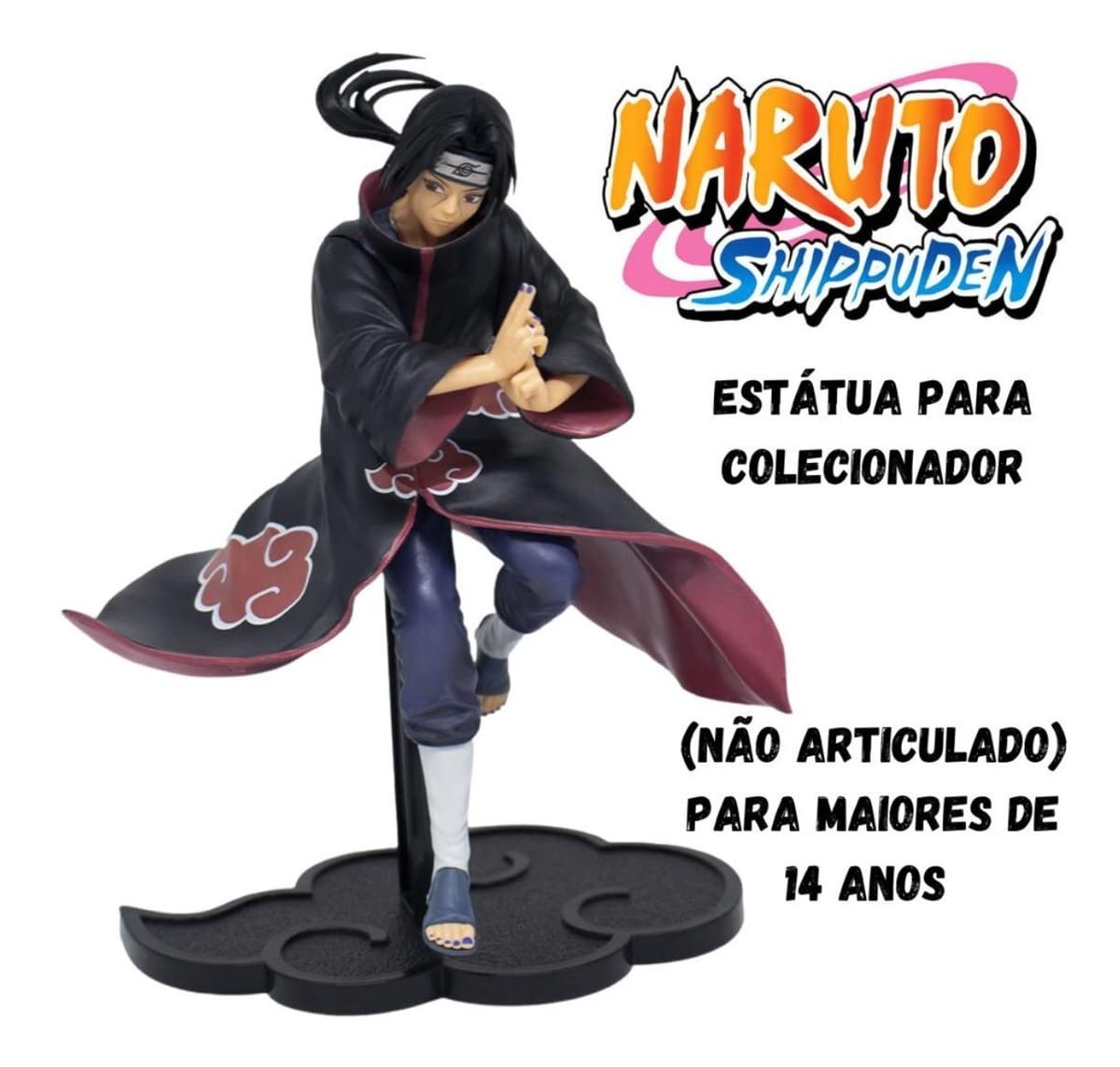 ABYSTYLE Studio Naruto Shippuden Itachi Uchiha SFC Collectible PVC Figure 7.1" Tall Anime Manga Statue Home Room Office Decor Great for Gift and Fans