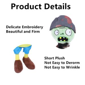 JHESAO 3 PCS Plants and Zombies Plush Zombies Sets Toy Captain Zombie, 1 2 Stuffed Soft Knight Zombies Doll, Football Zombies PVZ Plush Figure Doll New