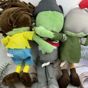 JHESAO 3 PCS Plants and Zombies Plush Zombies Sets Toy Captain Zombie, 1 2 Stuffed Soft Knight Zombies Doll, Football Zombies PVZ Plush Figure Doll New