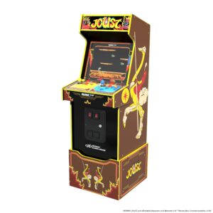 arcade1up joust 14-in-1 midway legacy edition arcade with licensed riser and light-up marquee - wifi