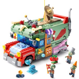 maikerry 933 pcs pvz time travel set - plants & zombies action figures, toys for game fans, party & birthday gifts for boys & girls