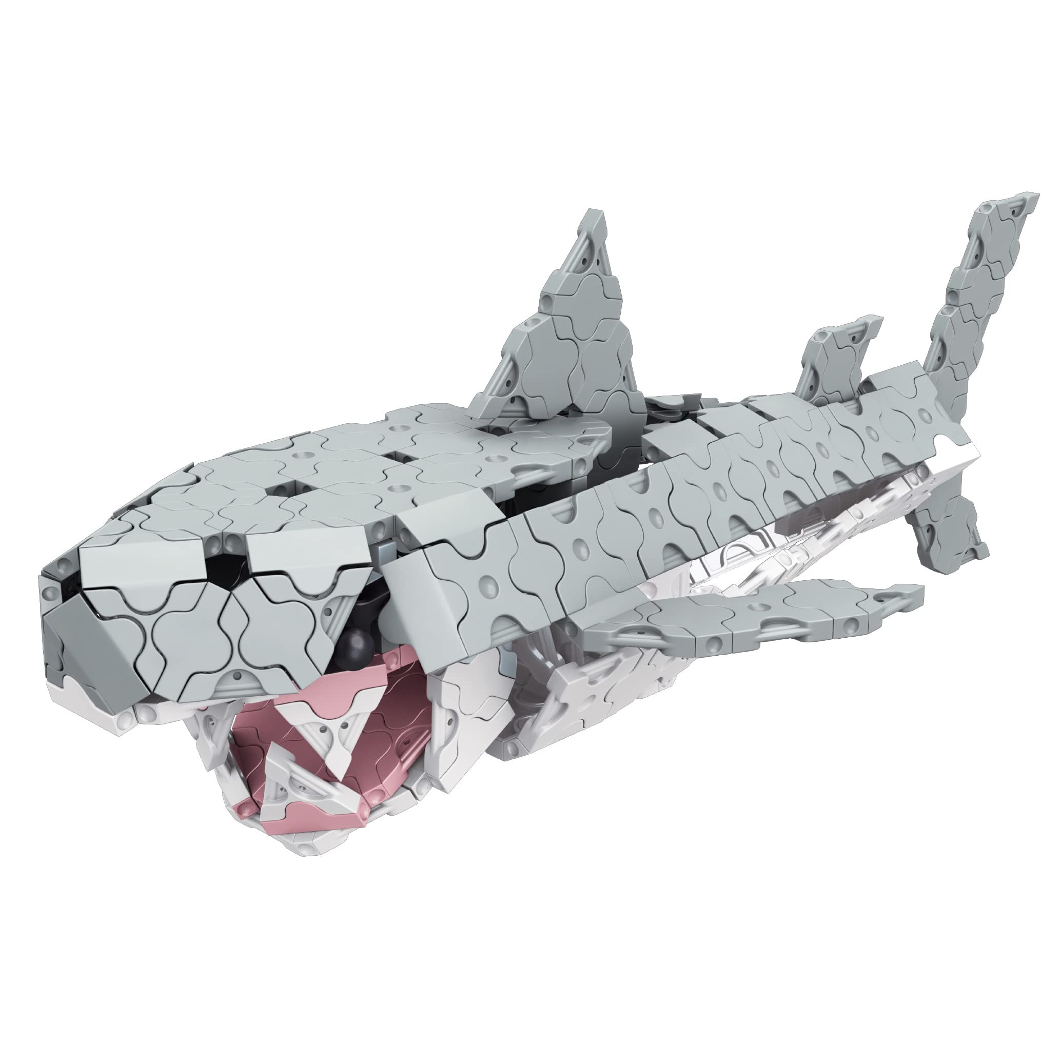 LaQ Marine World Megalodon | 332 Pieces | 6 Models | Age 7+ | Creative, Educational Construction Toy Block | Made in Japan