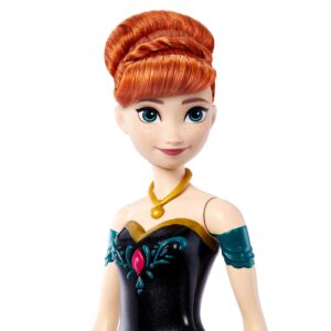 Mattel Disney Frozen Toys, Singing Anna Doll with Signature Clothing, Sings “For the First Time in Forever” from the Movie Frozen