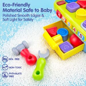 Toys for 1 Year Old Boy Toys, 9 in 1 Multifunction Music Workbench Baby Boy Toys for 1 + Year Old Boy 2 Year Old Boy Toys Baby Toys 12-18 Months with 123,Shape,Color, 1 Year Old Toys Boy Birthday Gift