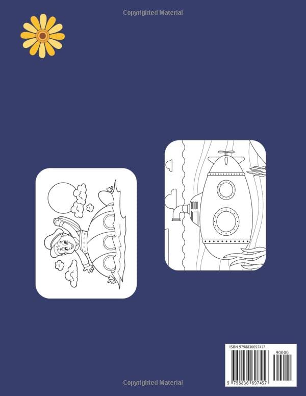 Submarine Kids Coloring Book: For Kids, Children & Toddlers Ages 2-4, 4-8 And 8-12 Years. Easy Educational Submarine Coloring pages Fun Activity Books.