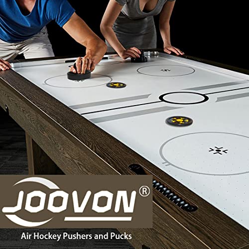 Joovon Air Hockey Pucks and Paddles, Non-Slip Strikers and Dynamic Air Hockey Pucks,Air Hockey Paddles for Adults and Kids,Replacement Accessories for Air Hockey Tables (Red and Black)