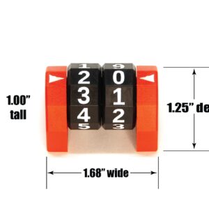 Life Counter / Wound Counter - Number dial - Two Dial Red - MTG, Warhammer 40k, D&D, or Other Tabletop Games - Phoenix Fire Gaming