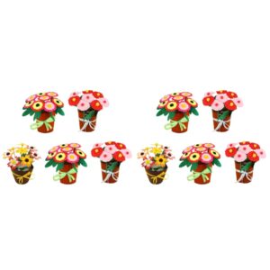 veemoon diy flower craft kit 10 sets handmade potting material flowers puzzle child non-woven fabric handicraft materials