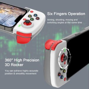 Joso Bluetooth Controller for iPhone, Android, Direct Play, Low Latency, Phone Controller Gamepad Joystick for Galaxy S23 S22 S21 20 Ultra, iPhone 14 13 12 11 Pro Max, COD Mobile, Genshin Impact