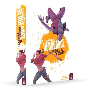 ape games vengeance: roll & fight episode 1 - board game, roll & write game, 1-4 players