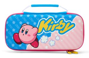 powera protection case for nintendo switch - oled model, nintendo switch and nintendo switch lite - kirby, protective case, gaming case, console case, accessories, storage, officially licensed