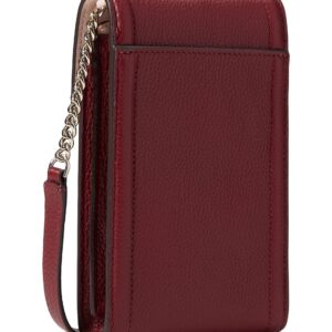 Kate Spade New York® Knott Pebbled Leather North/South Crossbody Shoulder Bag – Magnetic Snap Closure Autumnal Red One Size One Size