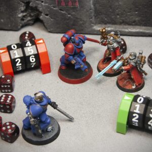 Life Counter / Wound Counter - Number dial - Two Dial Red - MTG, Warhammer 40k, D&D, or Other Tabletop Games - Phoenix Fire Gaming