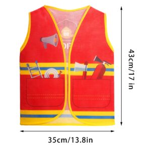 10 Pcs Community Helper Dress Up Vest Boys Dress Up Clothes Vest Career Cosplay Occupation Pretend Play Costume for Career Day Costume