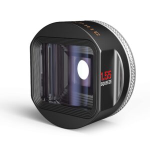 smallrig 1.55xt anamorphic lens for iphone and android, phone cinematic filmmaking lens phone camera 2.76:1 widescreen ratio imaging and blue flares lens by filmic pro app-3578