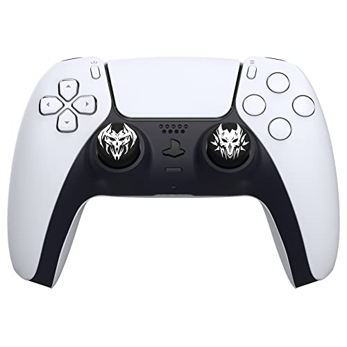 PlayVital Thumb Grip Caps for ps5/4 Controller, Silicone Analog Stick Caps Cover for Xbox Series X/S, Thumbstick Caps for Switch Pro Controller - Lich Demons