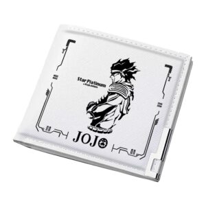 tpstbay anime short wallets cartoon id card holder small money bags pu leather men white purse (2)