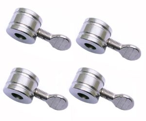 jiayouy 4pcs counterweight mounted for drum kit hammer beater silver