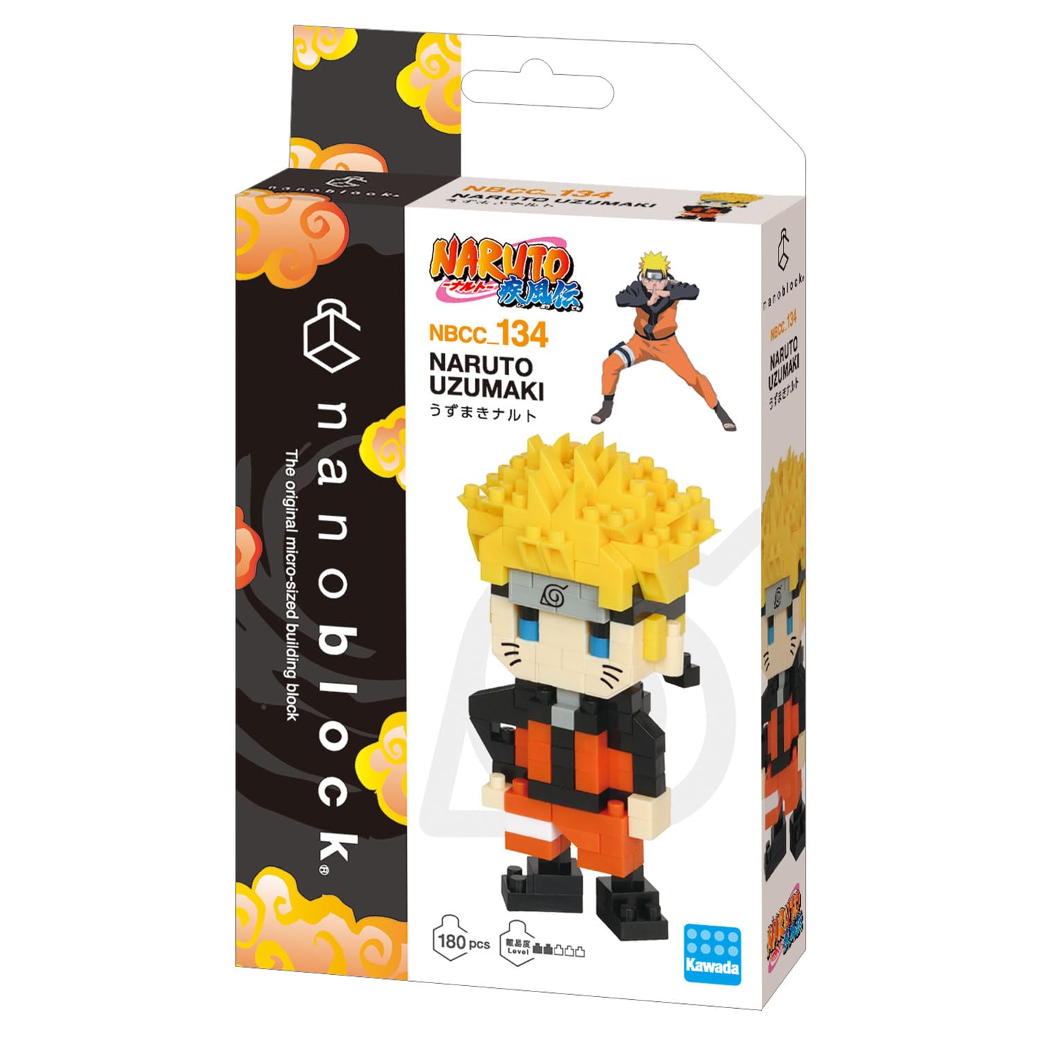 nanoblock - Naruto Shippuden - Naruto Uzumaki, Character Collection Series Building Kit