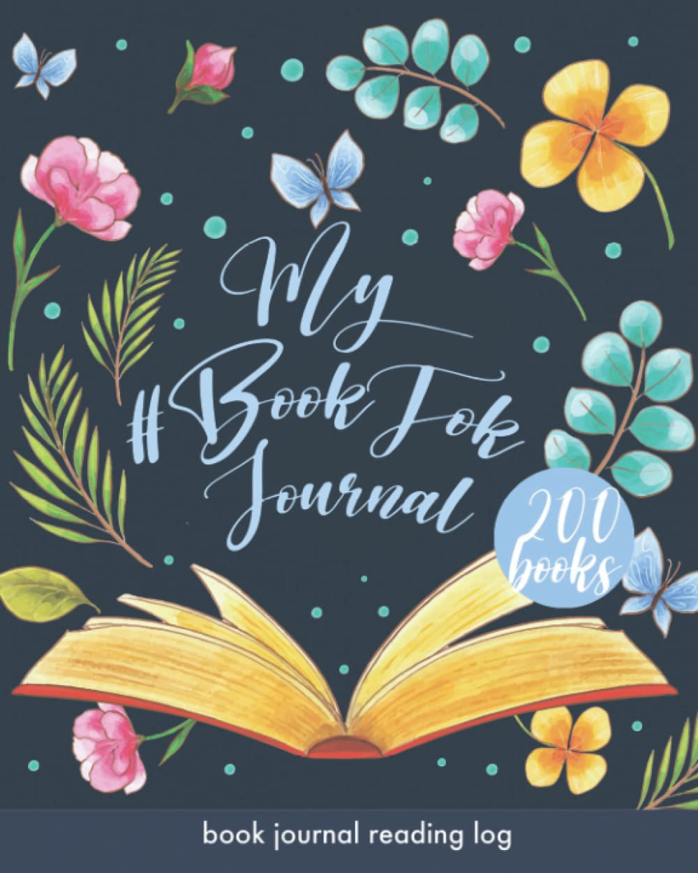 BookTok Journal for 200 Books. Reading Log: Track your favorite books #Booktok