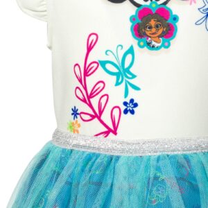 Disney Encanto Mirabel Little Girls Cosplay Tulle Sleeveless Dress Mirabel 6-6X