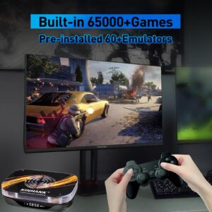 Kinhank Super Console X3 Plus Retro Video Game Consoles Built-in 65000+ Games, Android TV 9.0/CoreELEC/Emuelec 4.6 Game System, S905X3 Chip, 8K UHD Output,2.4G/5G, BT 4.0, USB 3.0