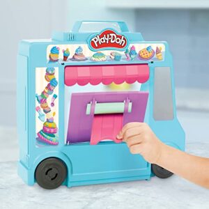 Play-Doh Kitchen Creations Ice Cream Truck Toy Playset for Kids, 20 Play Kitchen Accessories, 5 Colors, Preschool Toys for 3 Year Old Girls and Boys and Up