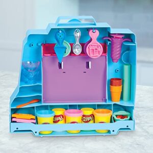 Play-Doh Kitchen Creations Ice Cream Truck Toy Playset for Kids, 20 Play Kitchen Accessories, 5 Colors, Preschool Toys for 3 Year Old Girls and Boys and Up