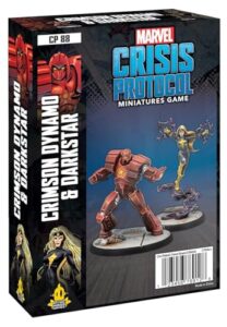 atomic mass games marvel: crisis protocol crimson dynamo & dark star character pack - winter guard heroes, tabletop superhero game, ages 14+, 2 players, 90 minute playtime, made