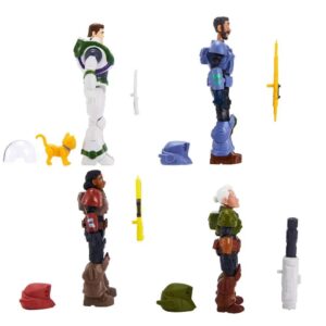 Mattel Disney and Pixar Lightyear Recruits to The Rescue 4 Pack 5 Inch Figures & Sox