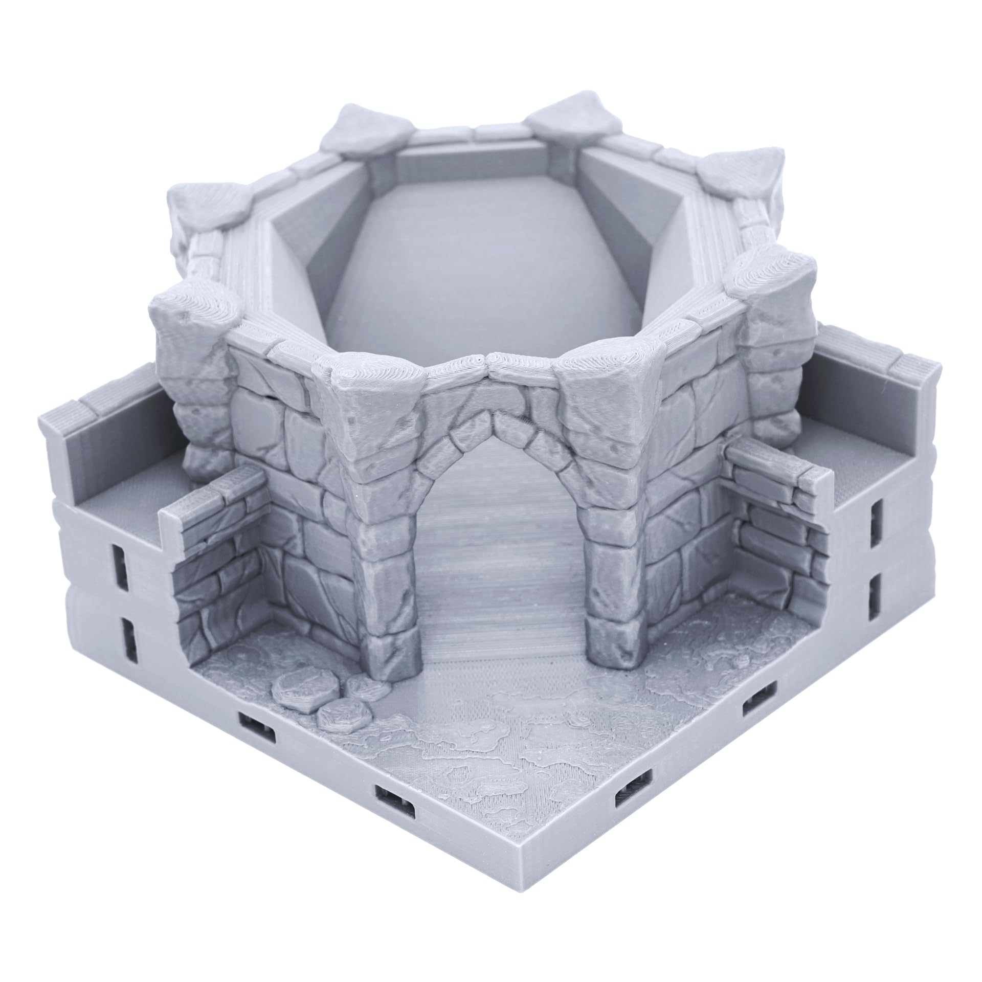 EnderToys Dice Arena by Makers Anvil, 3D Printed Tabletop RPG Scenery and Wargame Terrain 28mm Miniatures