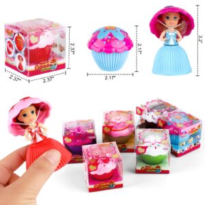 Christoy Beautiful Cake Doll Toy Surprise Cupcake Princess Doll Toys for Children Kid Transformed Scented Girls Funny Game Gift (6PCS)…