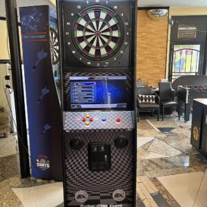 Coin Operated Electronic Dart Board- Heavy Duty for Commercial and Home Use with Both Coin and Free Play Option