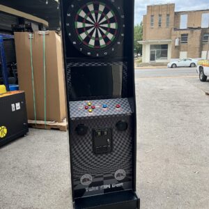 Coin Operated Electronic Dart Board- Heavy Duty for Commercial and Home Use with Both Coin and Free Play Option