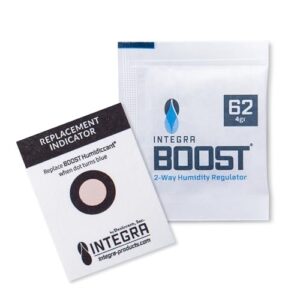 Integra Boost 2-Way Humidity Control Pack - Preserve Flavor & Control Humidity at 62% RH - Moisture Absorber for Herbs, Spices & More - 4 Gram (Pack of 20)