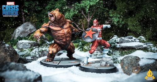 Atomic Mass Games Marvel: Crisis Protocol Red Guardian & Ursa Major Character Pack - Winter Guard Powerhouses, Tabletop Superhero Game, Ages 14+, 2 Players, 90 Minute Playtime, Made