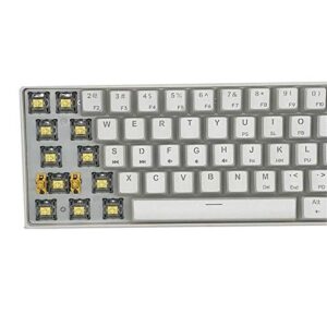 Pk61 61 Key Yellow Switchs USB Wired Waterproof Backlit Game Mechanical Keyboard DY7