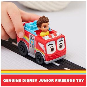 Disney Junior Firebuds, On The Move Rescue Team, 3 PK Diecast Metal Toy Car: Firetruck, Ambulance, and Police Car Kids Toys for Boys and Girls Ages 3+