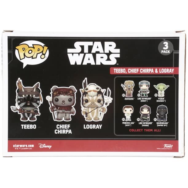 Funko Pop Star Wars Ewok 3 Pack Walmart Exclusive