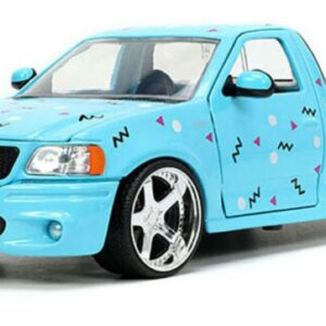 Jada Toys I Love The 90’s 1:24 1999 Ford F150 SVT Lightning Die-cast Car, Toys for Kids and Adults, Sky Blue (26136)