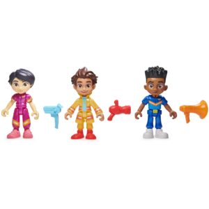 Disney Junior Firebuds Action Figures Gift Pack with 3 Collectible Kids Toys: Bo, Jayden and Violet and Accessories, for Ages 3 and up