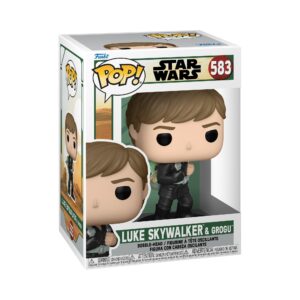 funko pop! star wars: the book of boba fett - luke skywalker & grogu training