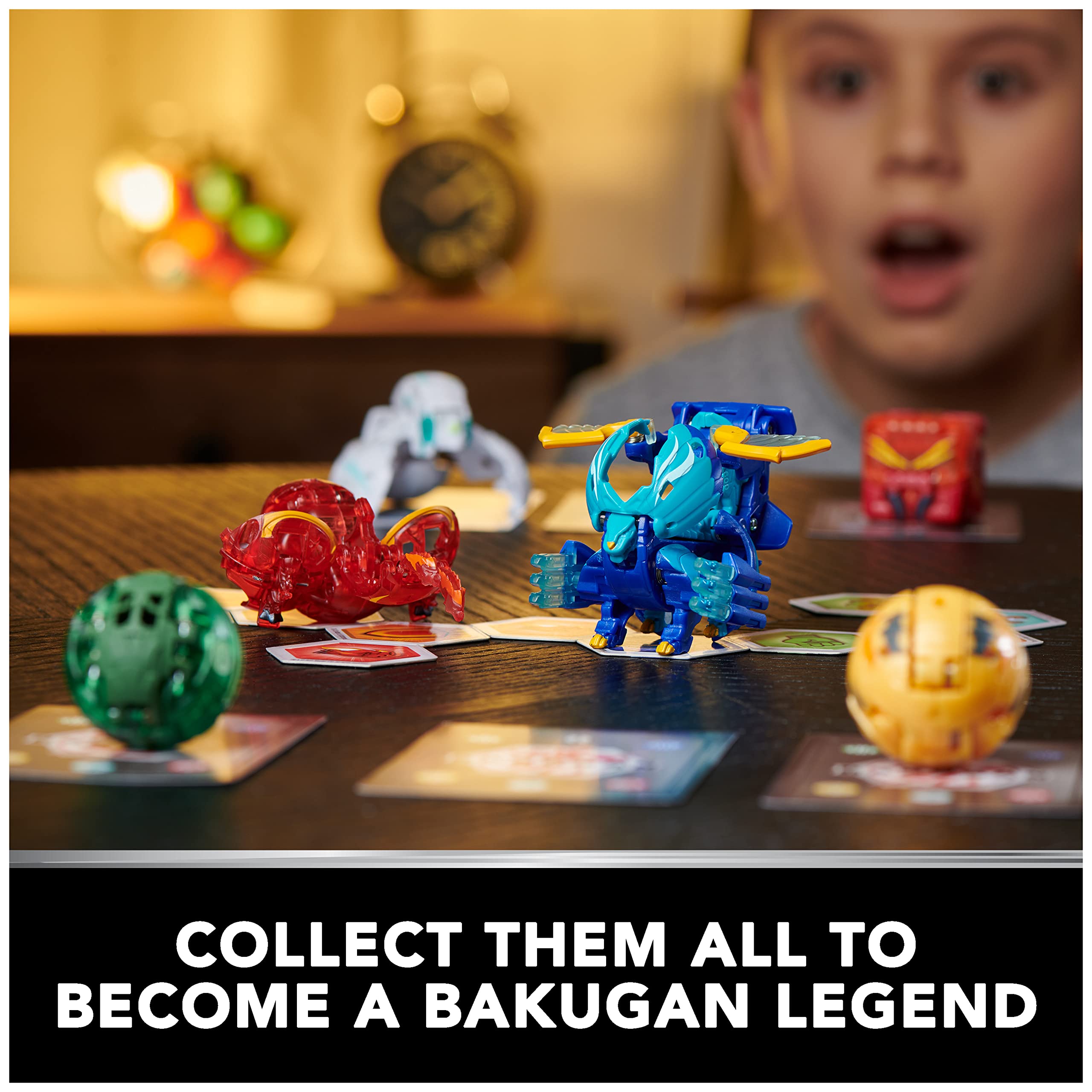 Bakugan Legends, Nova Bakugan, Dragonoid, Light Up Bakugan Action Figures, 1 Character Card and Metal Gate Card, Kids Toys for Boys Ages 6 and Up