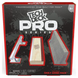 tech deck, pro series daily grind pack with 3 obstacles, built for pros; kids toys for ages 6 and up (mini fingerboard sold separately)