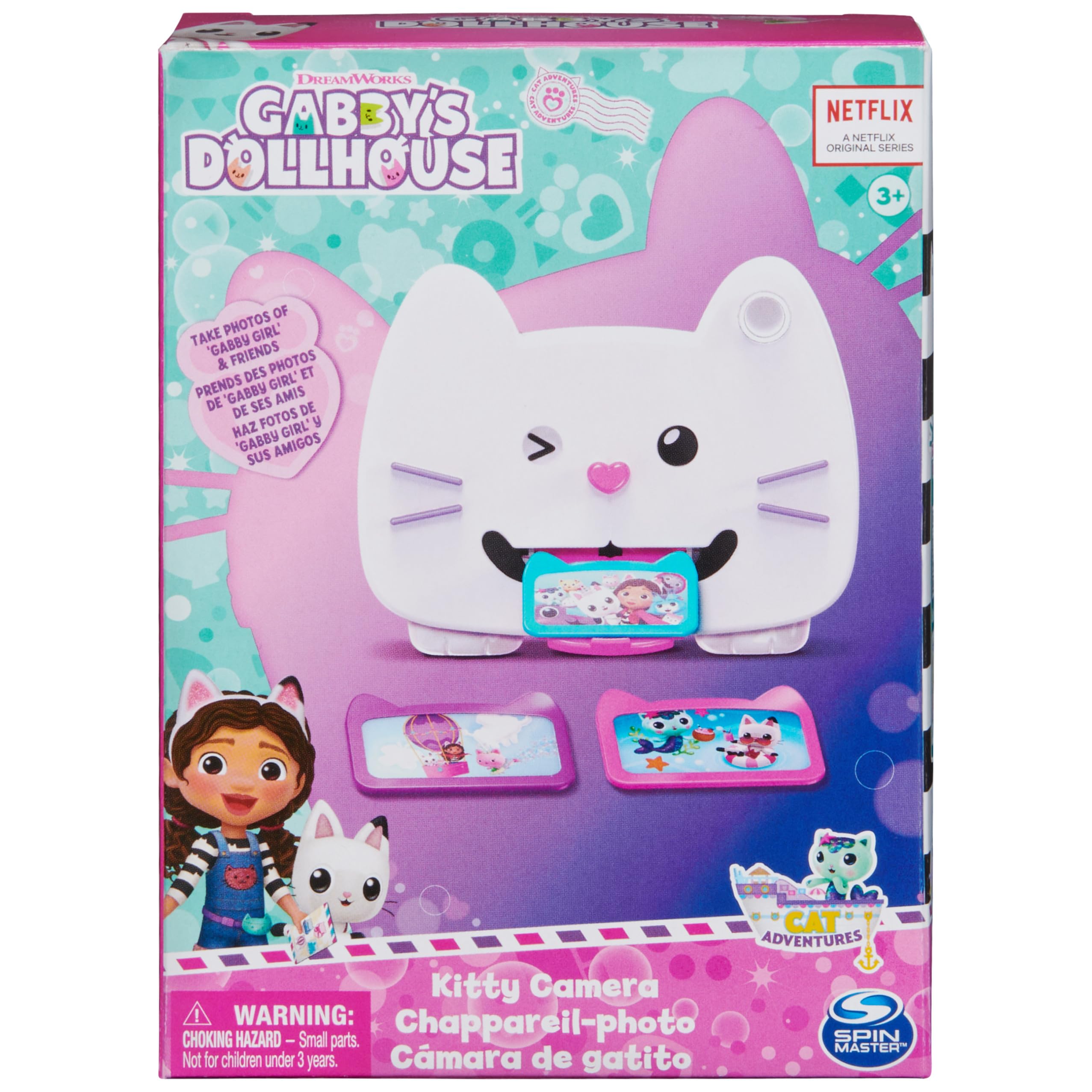 Gabby's Dollhouse, Kitty Camera, Pretend Play Preschool Kids Toys for Girls and Boys Ages 3 and up