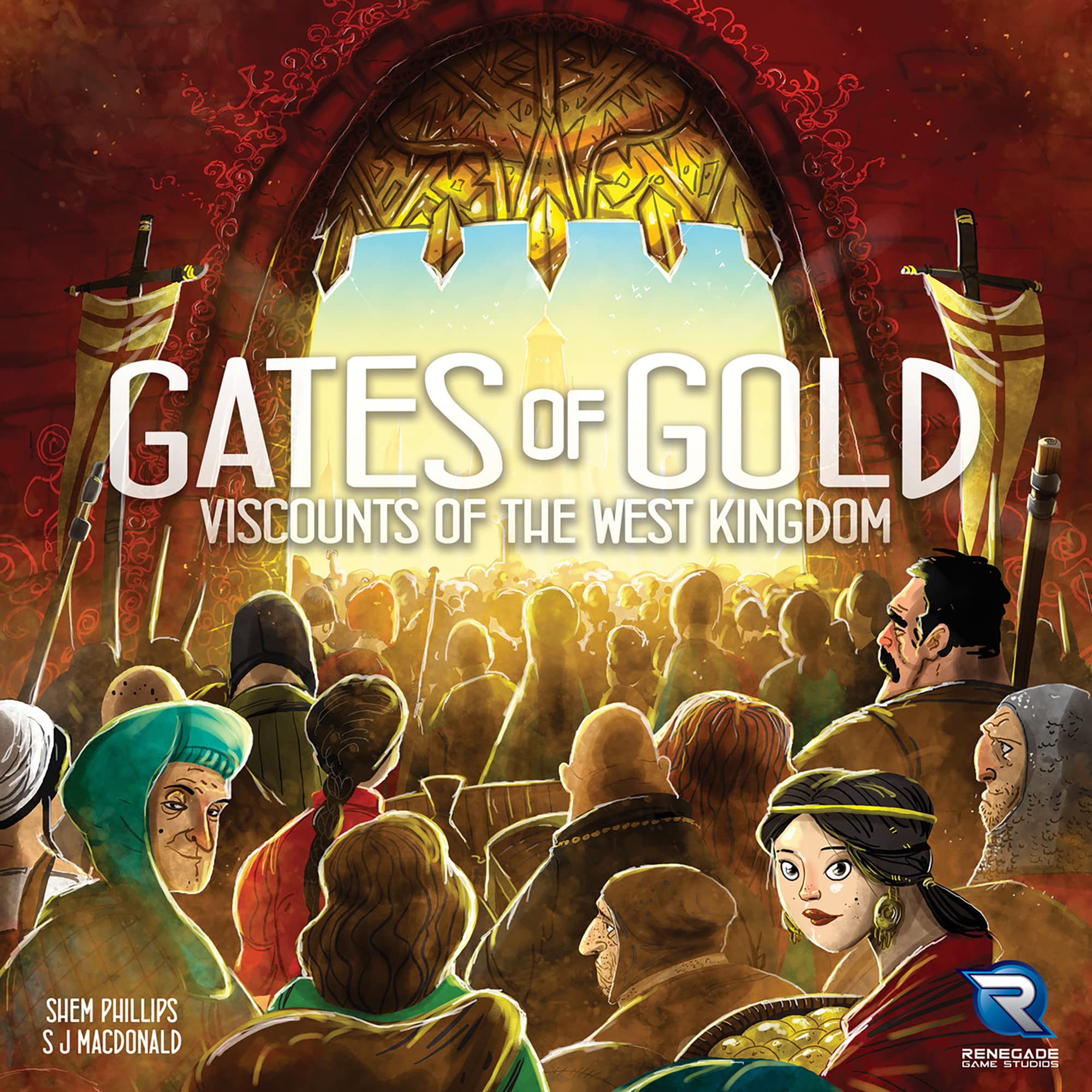 Renegade Game Studios Viscounts of The West Kingdom: Gates of Gold Expansion - Strategy Board Game, Ages 14+