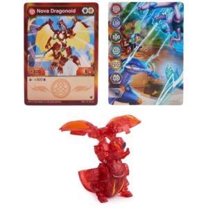 Bakugan Legends, Nova Bakugan, Dragonoid, Light Up Bakugan Action Figures, 1 Character Card and Metal Gate Card, Kids Toys for Boys Ages 6 and Up