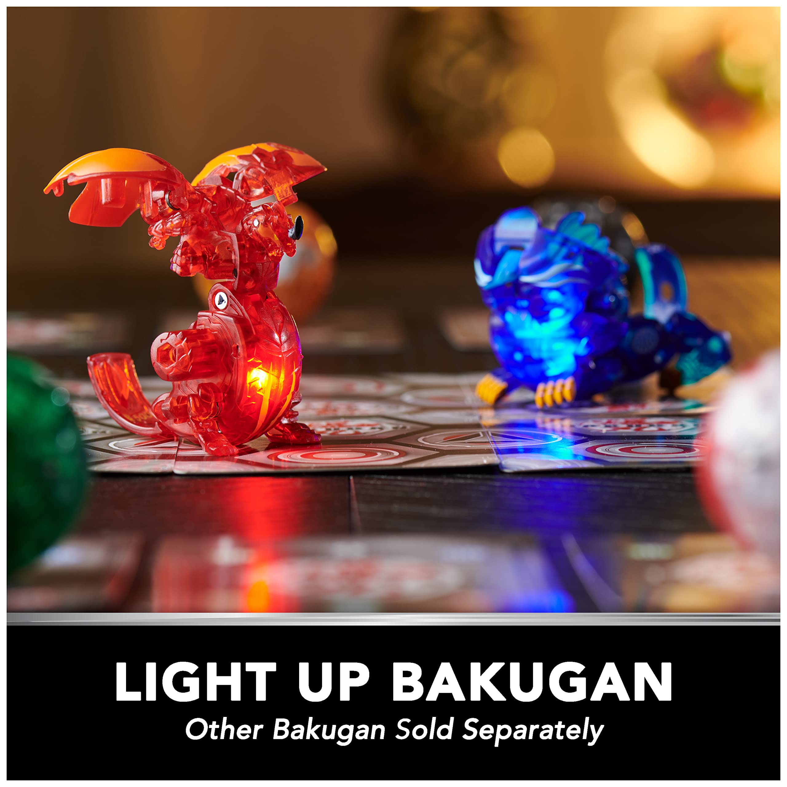 Bakugan Legends, Nova Bakugan, Dragonoid, Light Up Bakugan Action Figures, 1 Character Card and Metal Gate Card, Kids Toys for Boys Ages 6 and Up