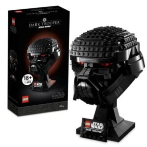 LEGO Star Wars Helmet Bust Building Set Collection + Grogu (Baby Yoda Keychain) Exclusive Bundles (Dark Trooper Helmet + Grogu (Baby Yoda) Keychain)